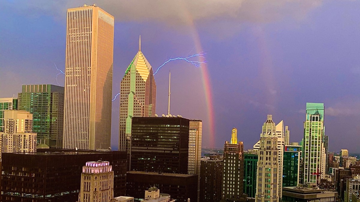 Stunning Images Capture Rainbows Over Chicago After Evening of Severe ...