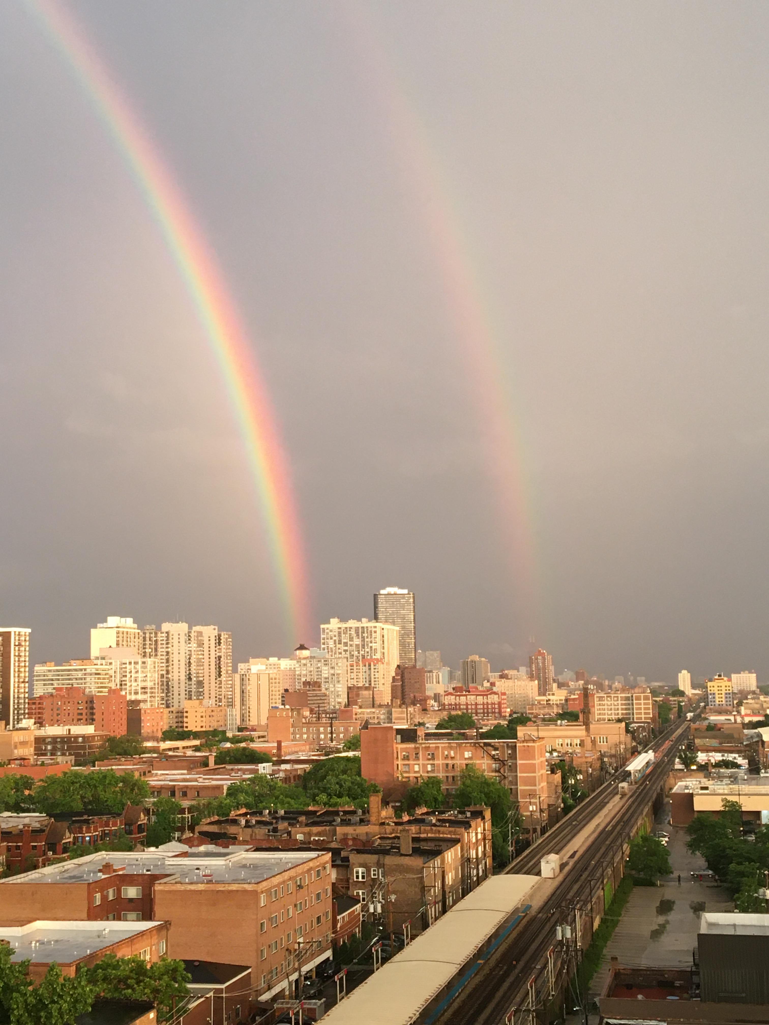Stunning Images Capture Rainbows Over Chicago After Evening of Severe ...