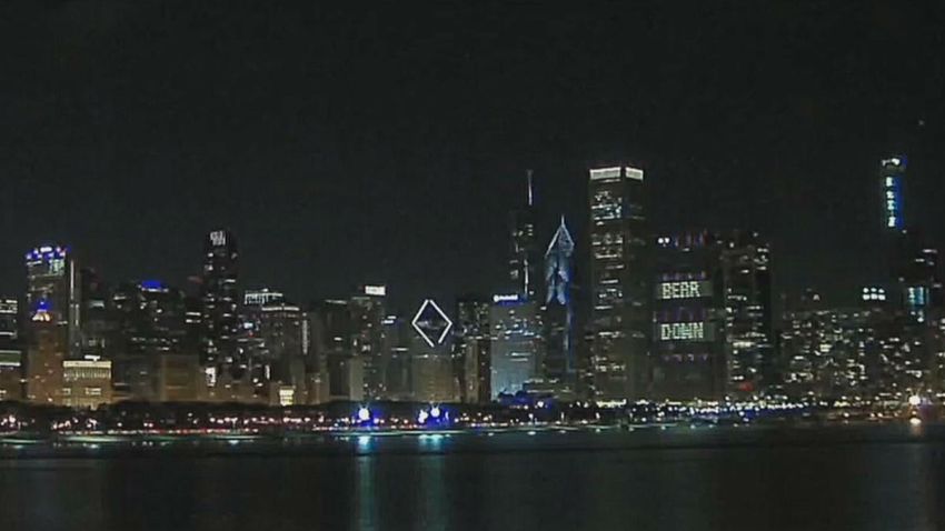 Chicago Skyline Lights Up Blue and Orange in Support of Bears – NBC Chicago