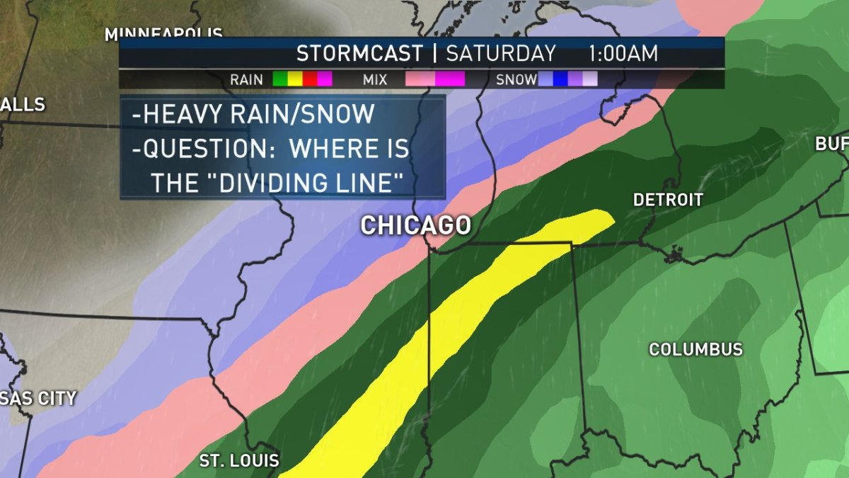 Month’s Worth of Rain or Snow Possible Close to Chicago as Winter Storm Approaches – NBC Chicago