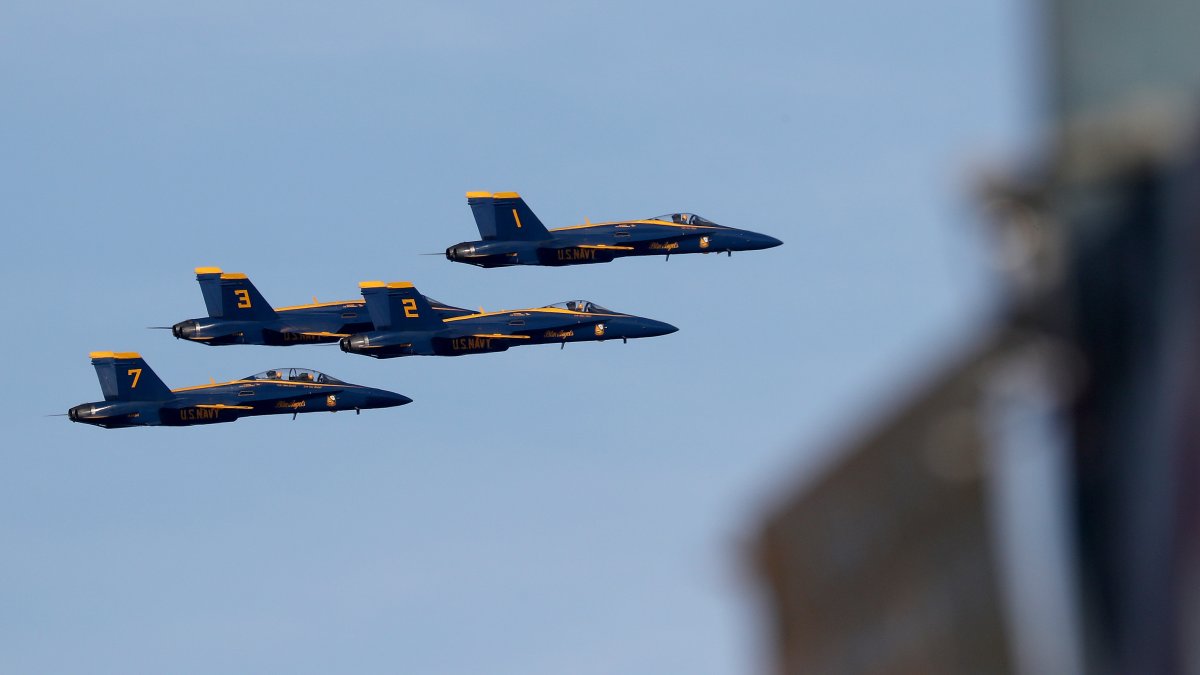 Blue Angels Chicago Flyover Map: Where You Can See Them – NBC Chicago