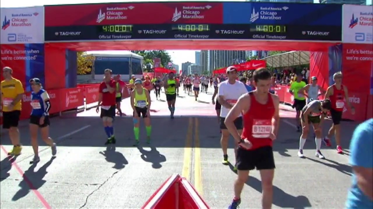 Chicago Marathon Finish Line 8: 3:57:37 – NBC Chicago
