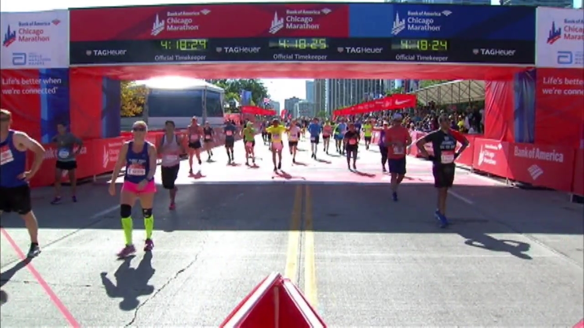 Chicago Marathon Finish Line 13: 4:16:30 – NBC Chicago