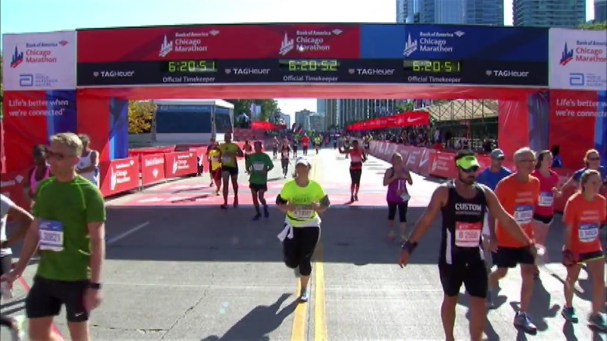 Chicago Marathon Finish Line 46: 6:19:25 – NBC Chicago