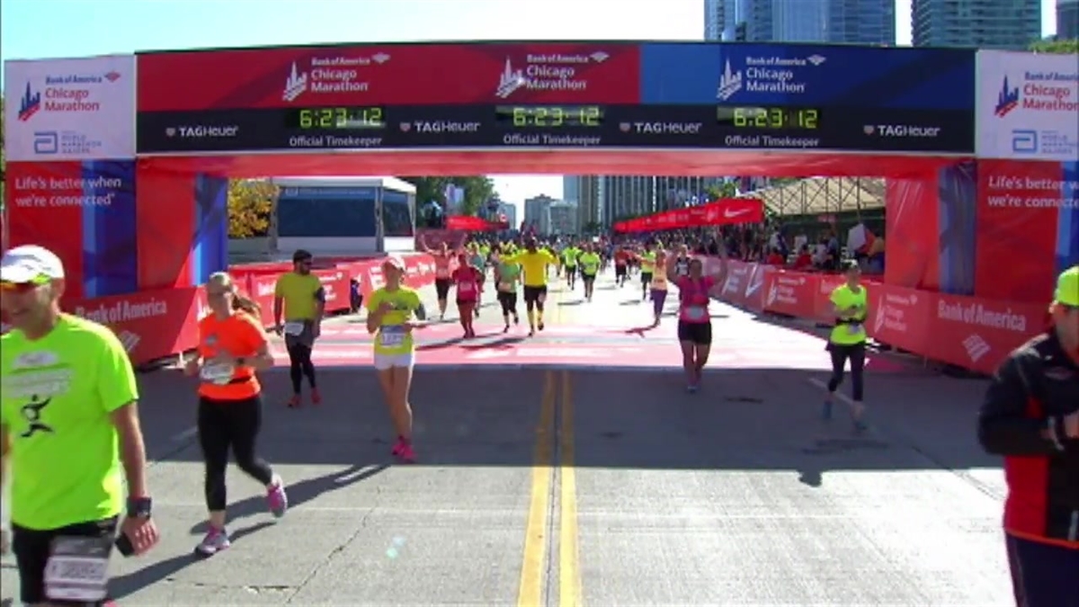 Chicago Marathon Finish Line 47: 6:21:50 – NBC Chicago