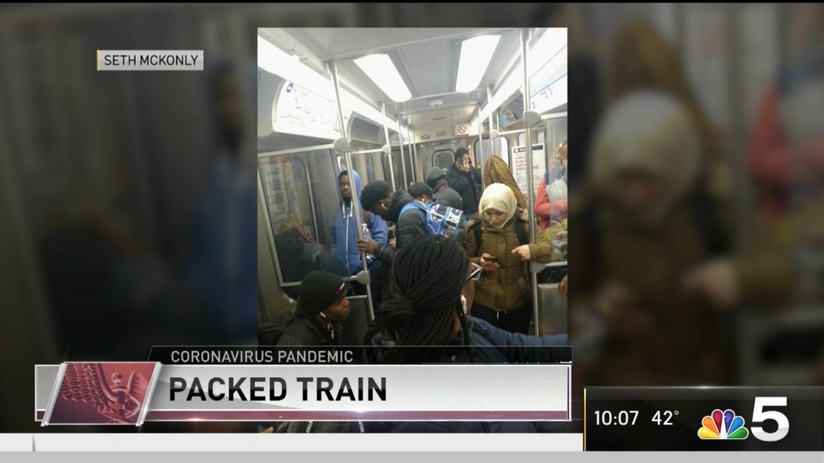 Controversy & Concerns Arise Over Packed CTA Train – NBC Chicago