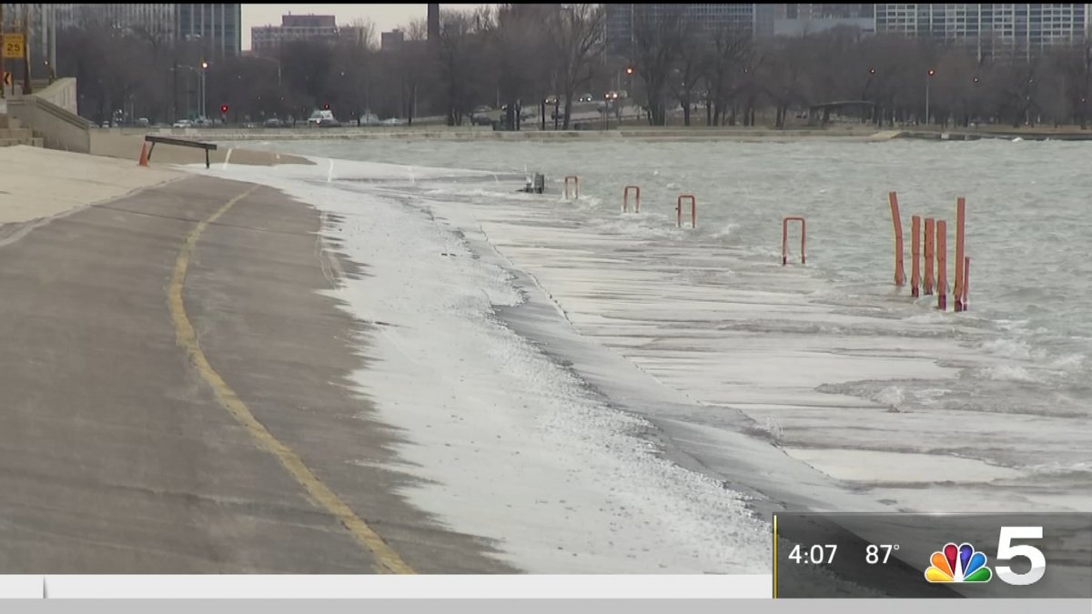Parts of Chicago Lakefront Trail Damaged By Weather, Rising Water ...