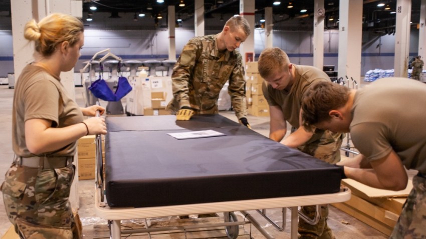 See Inside McCormick Place as It’s Set Up to Hold Thousands of Hospital ...