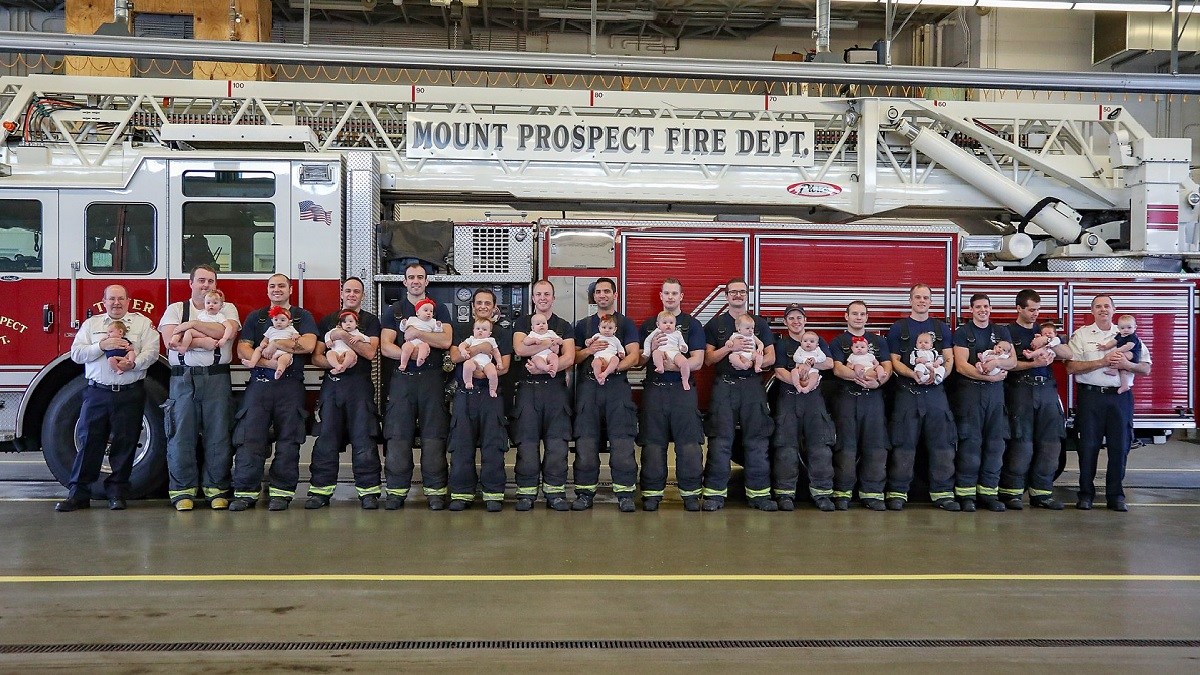 Baby Boom: Mount Prospect Firefighters Welcome 16 Babies in 1 Year ...