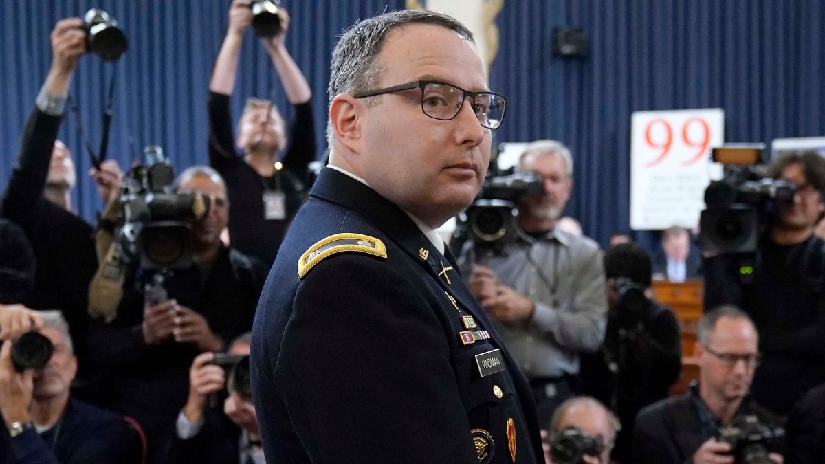 Vindman Retiring From Army, Lawyer Blames Trump for ‘Bullying ...