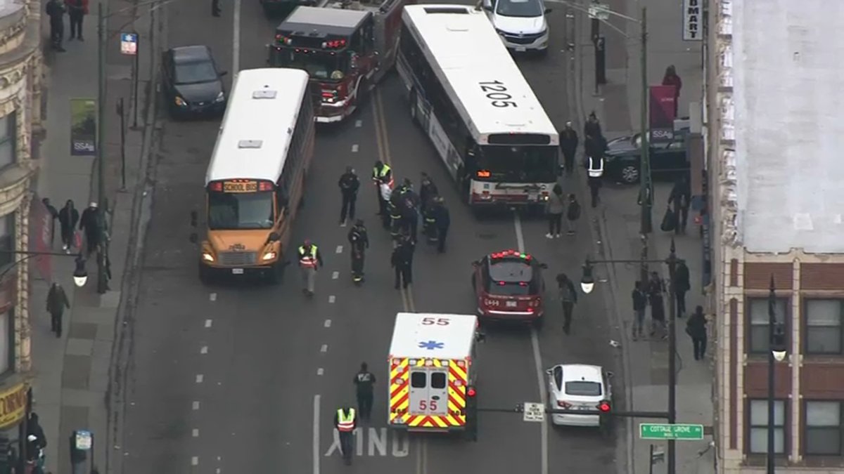 Chatham School Bus Crash Injures 10 – NBC Chicago