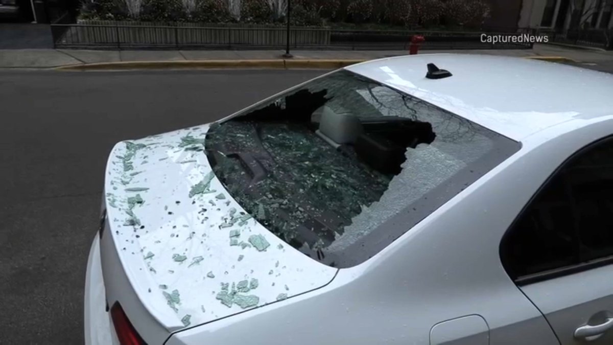 Car Reportedly Hit by Falling Ice Near Hancock Building – NBC Chicago