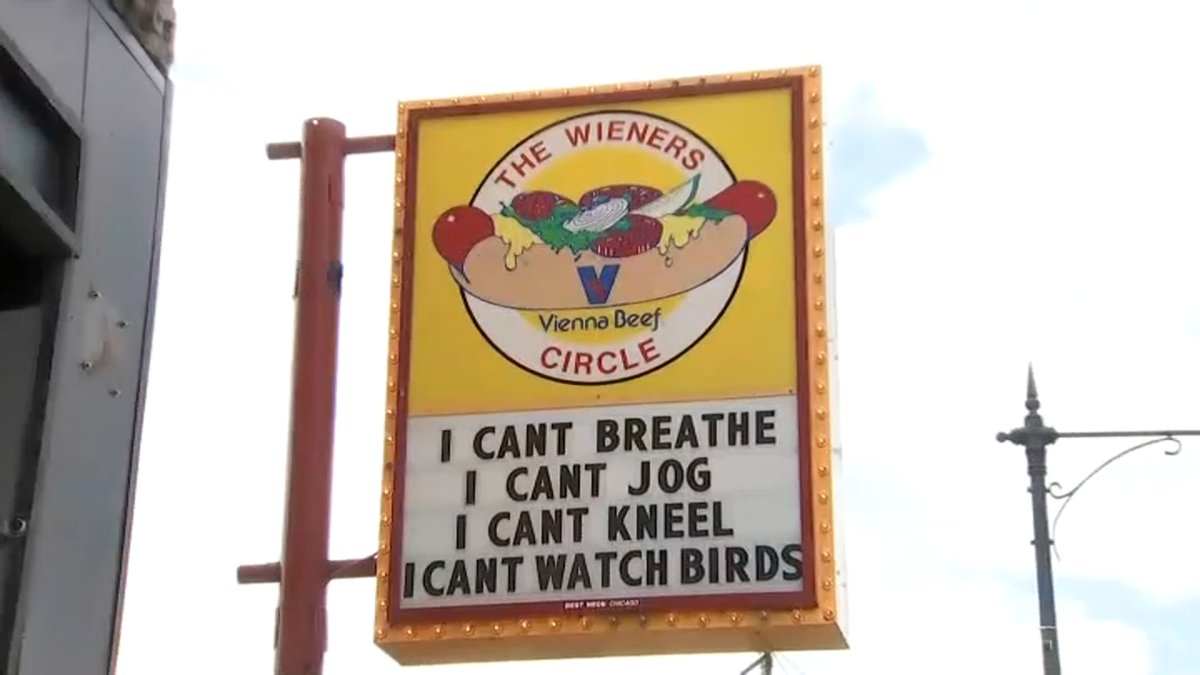 In Shift From Snarky Signs, Wieners Circle Shares Message on George ...