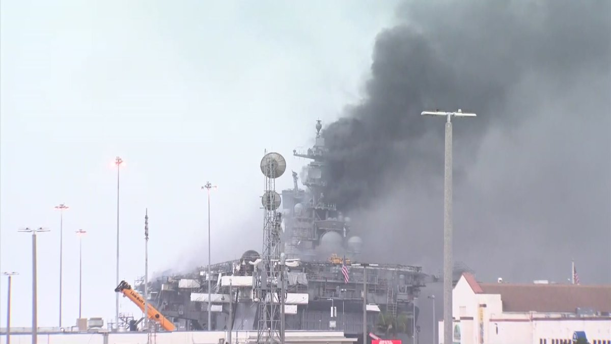 Navy Warship Burning 4th Day Shows Difficulty of Ship Fires – NBC Chicago