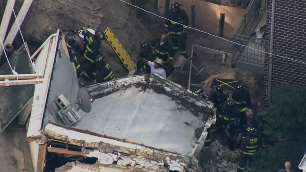 1 Person Rescued After Lake View Building Collapses, Streets Closed ...