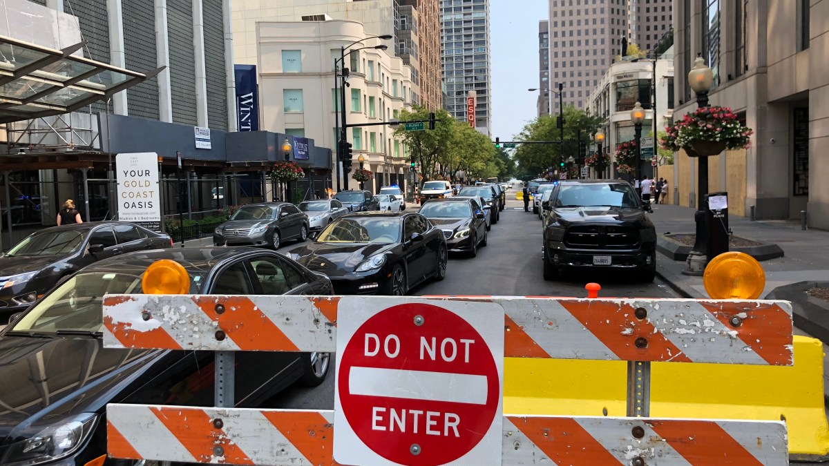 Barricades Installed Near Chicago’s Downtown, City Cites Drill ...