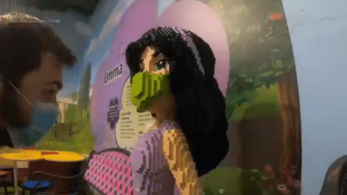 Time Lapse: Legoland Builder Creates Coronavirus Mask Out of Lego ...
