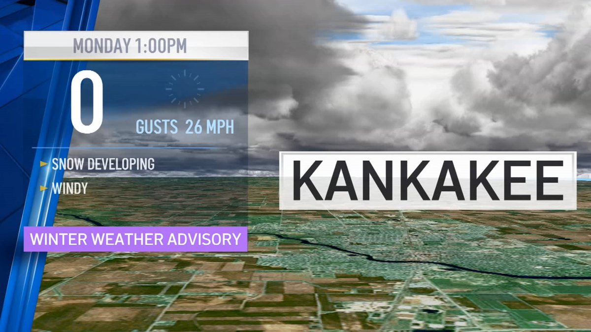 Chicago-Area Winter Storm: Kankakee Snow Timing – NBC Chicago