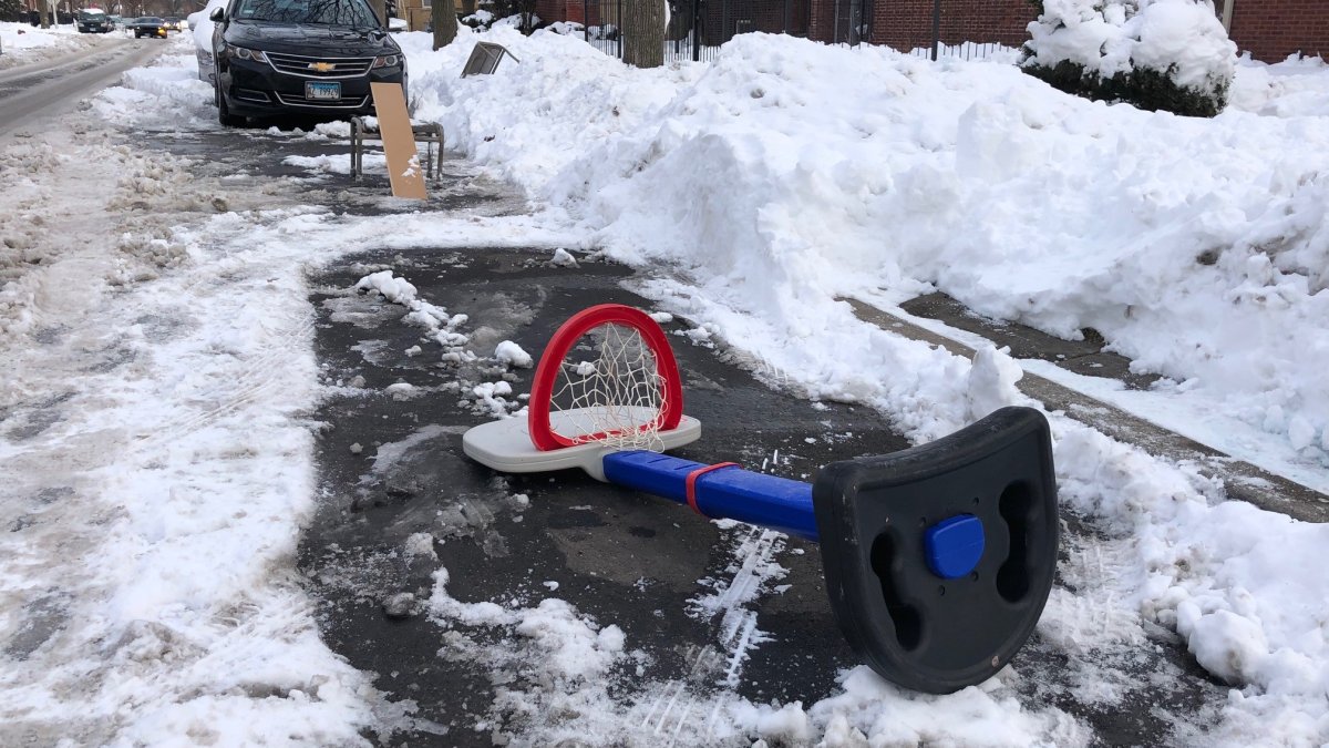 Photos: ‘Dibs’ on Full Display in Chicago After Weekend Snowstorm – NBC ...