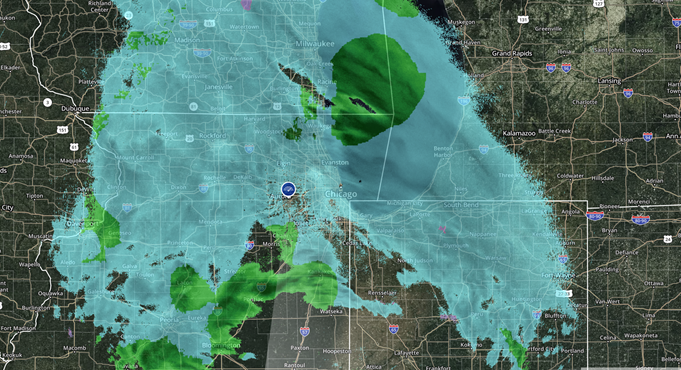 Tracking the Snow: Live Radar of the Snowstorm Hitting the Chicago Area ...