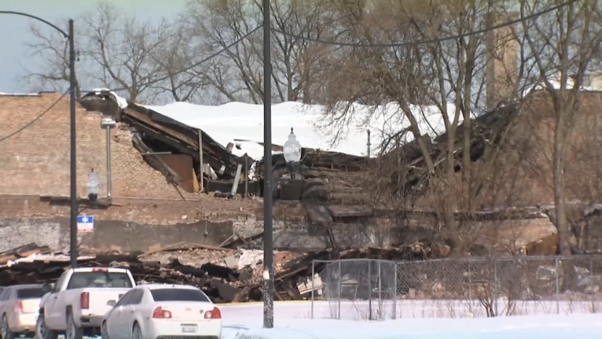 Building With Snowy Roof Collapses in Englewood – NBC Chicago