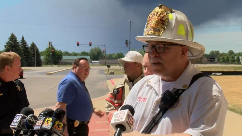 Massive Fire at Chemtool in Rockton Forces Evacuation
