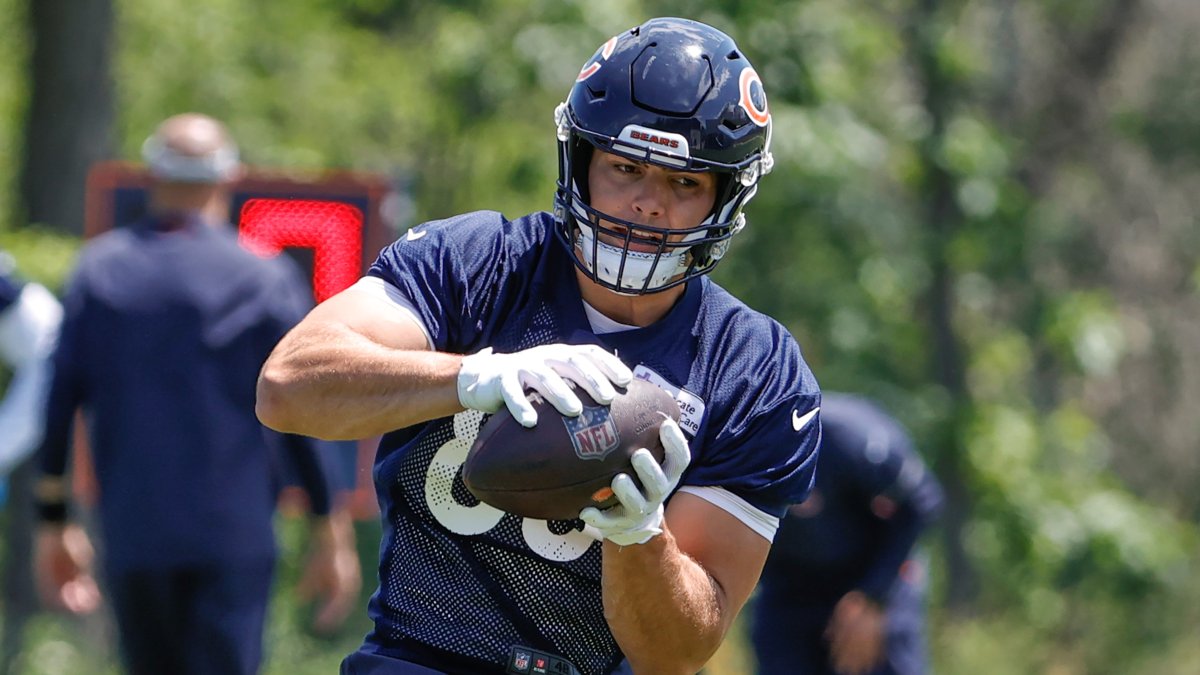Bears’ Cole Kmet Learning From Greg Olsen, Travis Kelce at TEU – NBC ...