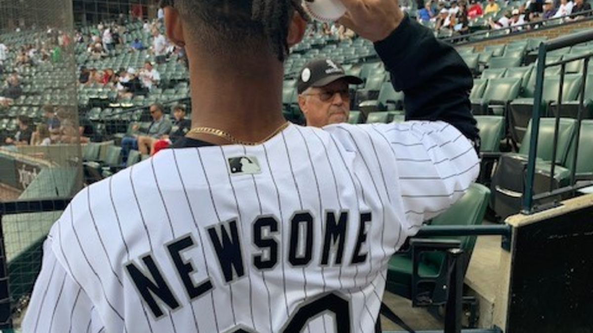 Behind the Scenes as Greg Newsome II Throws Out First Pitch at White ...