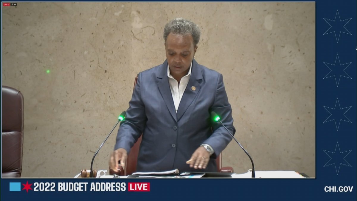 Chicago Mayor Lori Lightfoot Delivers 2022 Budget Address Nbc Chicago