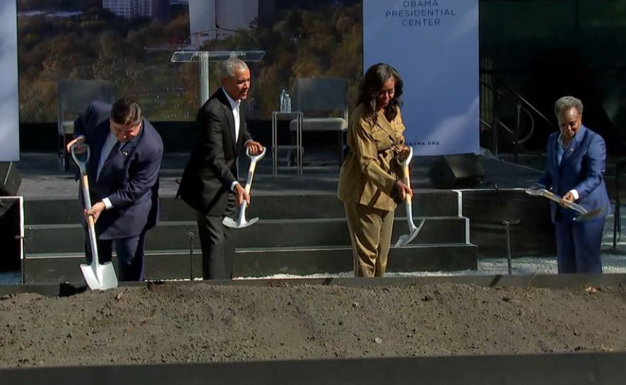 After 5 Years, Obamas Break Ground on Presidential Center – NBC Chicago