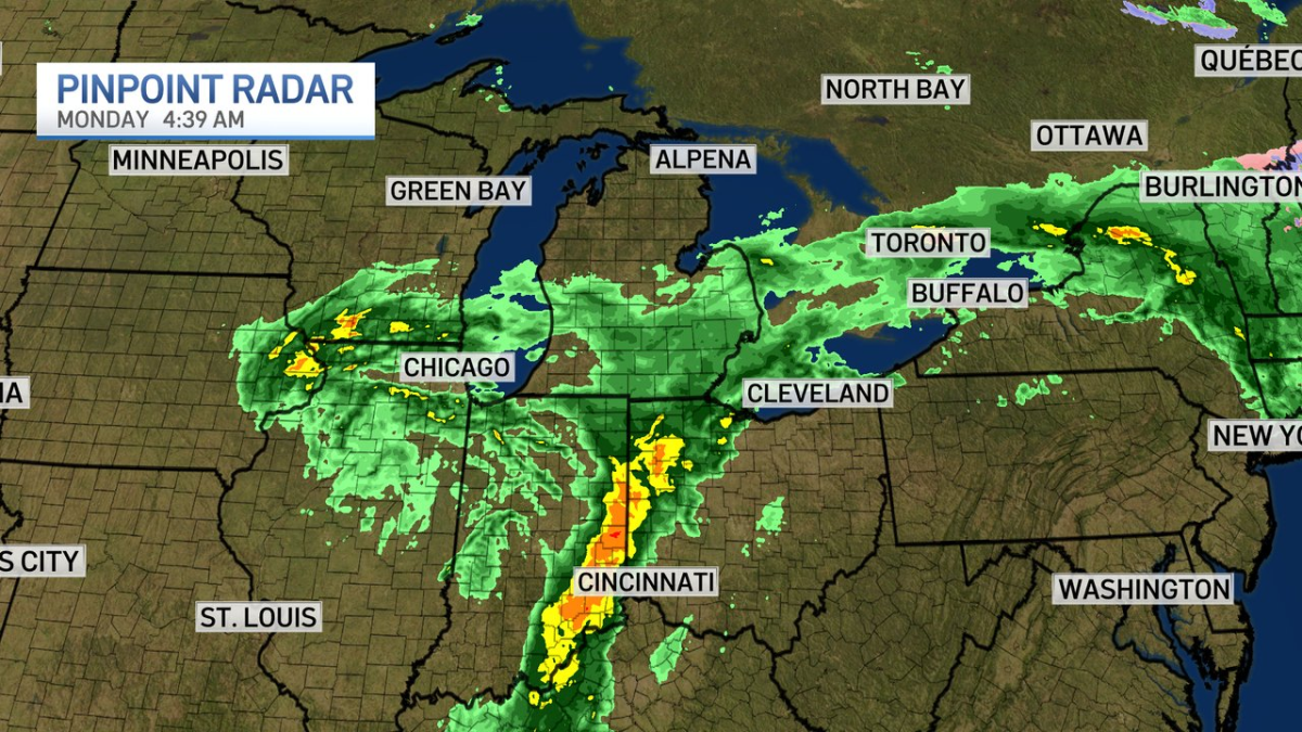 More Rain, High Winds Expected Monday, But When Will It End? – NBC Chicago