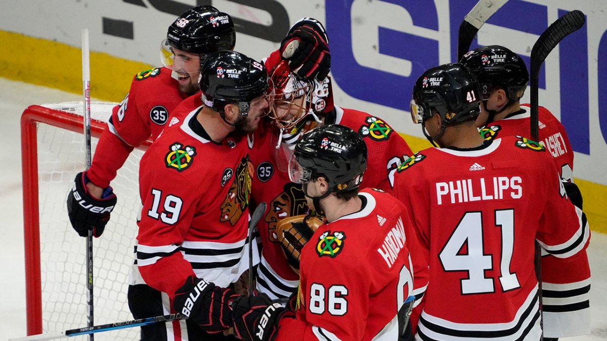 Blackhawks Get ‘Gorilla’ Off Their Back, Win First Game of Season – NBC ...