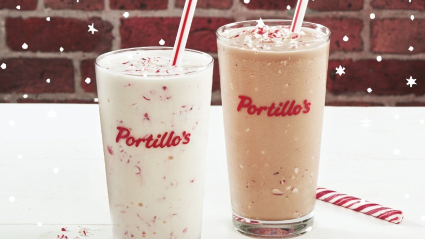 Portillo’s Brings Back Candy Cane Shakes for 2021 Holiday Season – NBC ...