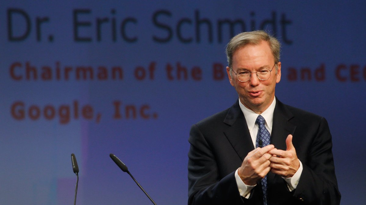 Ex-Google CEO Eric Schmidt on the World’s Biggest Problem: ‘If We Don’t ...