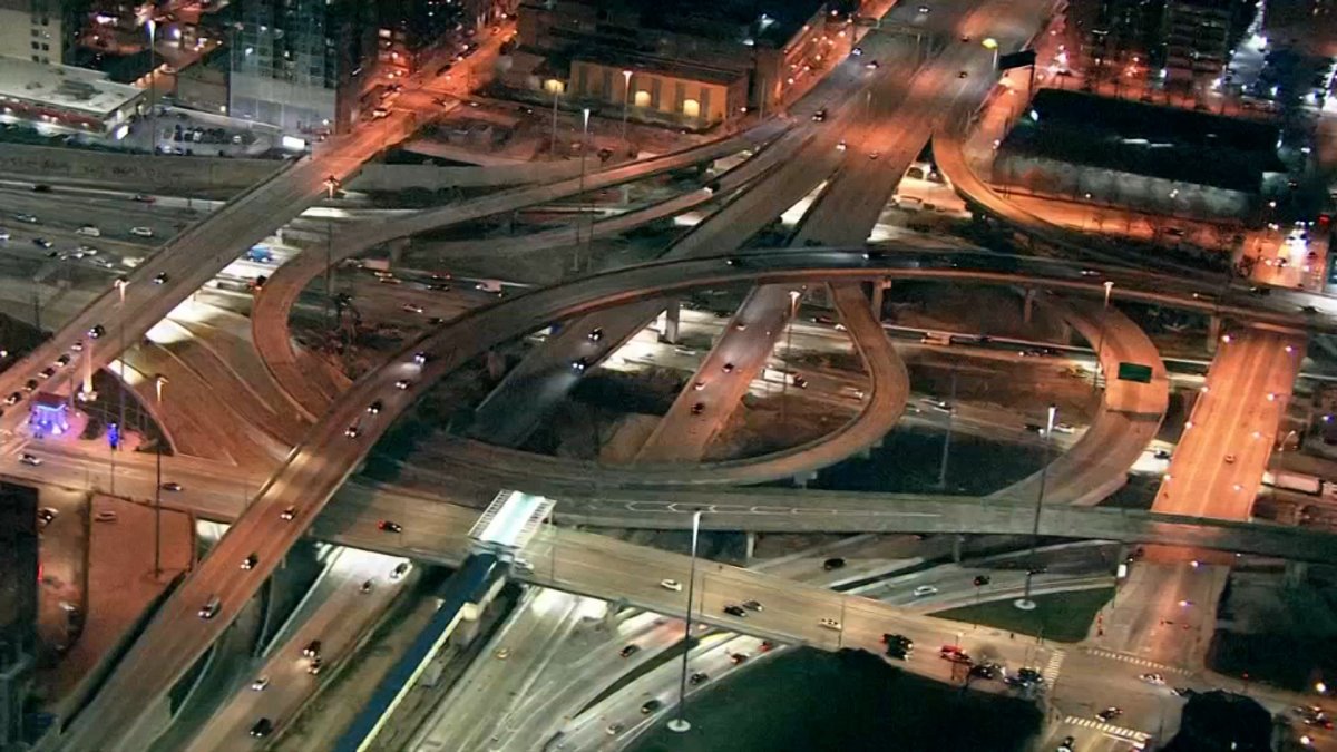 Aerial View of Jane Byrne Interchange – NBC Chicago