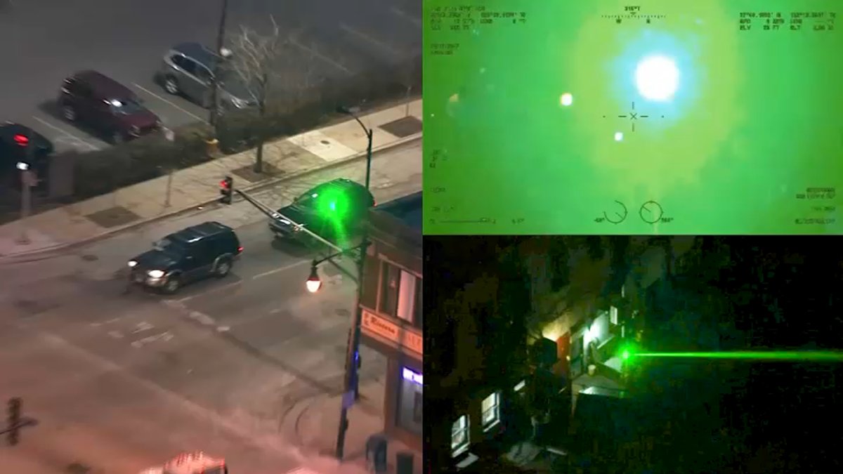 Aircraft Laser Strike Incidents Reach All-Time High in Illinois – NBC ...