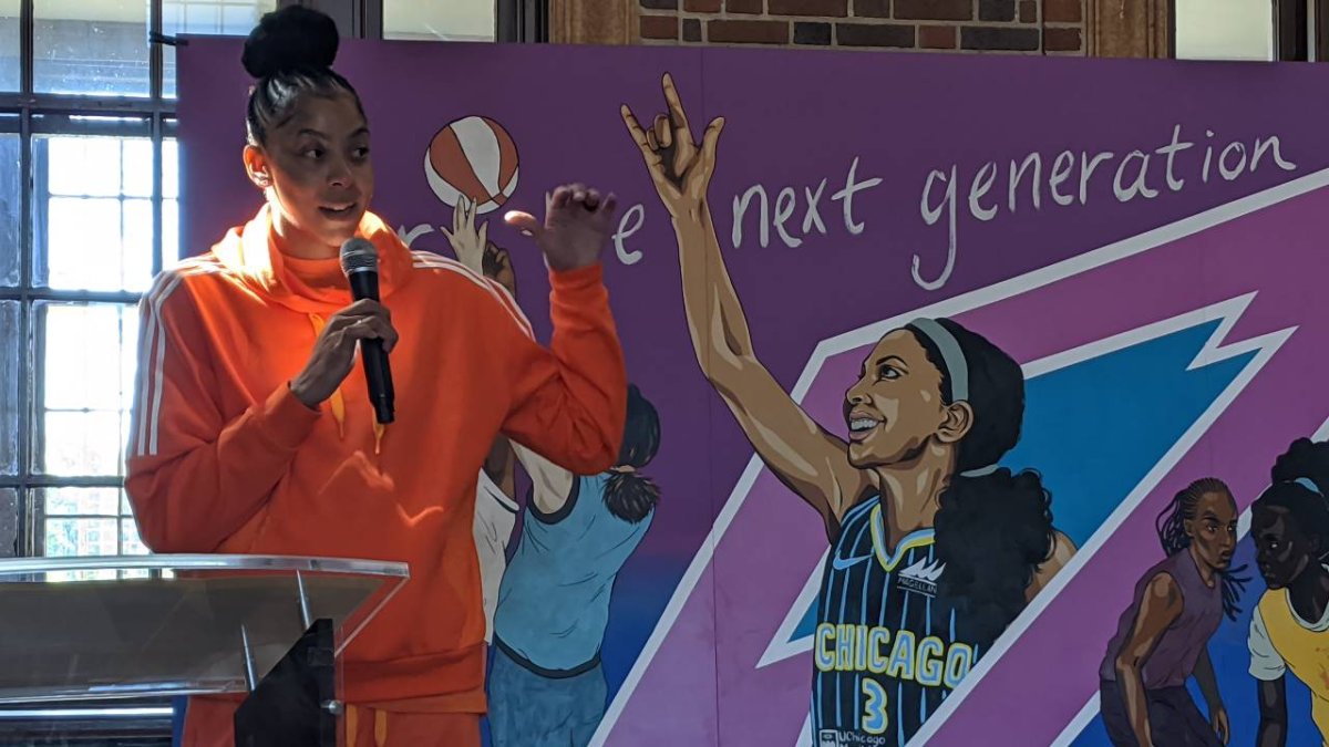 Chicago Sky’s Candace Parker Inspires Local Youth, Unveils Mural – NBC ...
