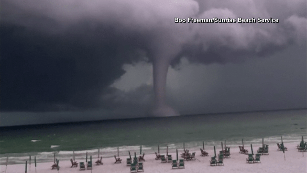 Watch: Large Waterspout Forms Off Florida Coast – NBC Chicago