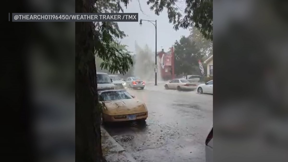 Watch: Water Shoots Out of Chicago Streets Amid Heavy Flooding – NBC ...