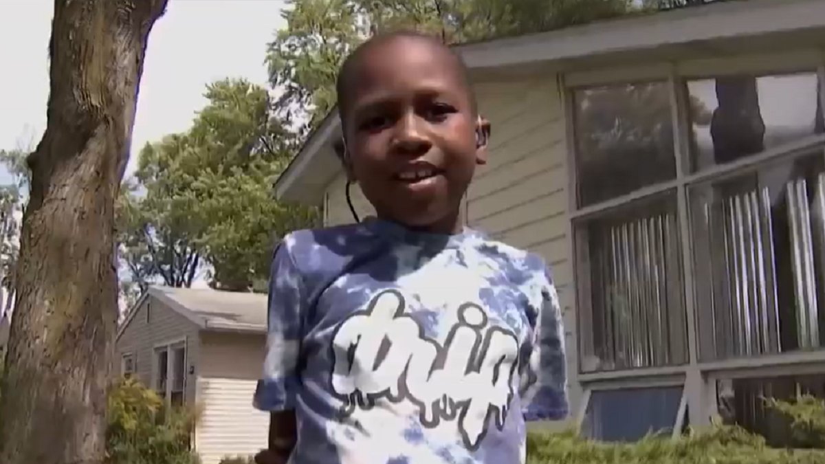 Project Fire Buddies Surprises 9-Year-Old Boy Battling Cancer – NBC Chicago