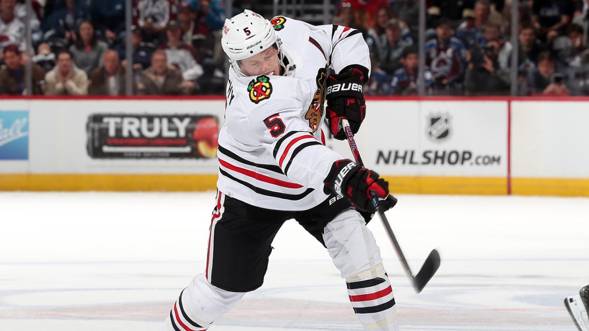 Blackhawks’ Connor Murphy Has Positive Attitude After Taking Puck to ...