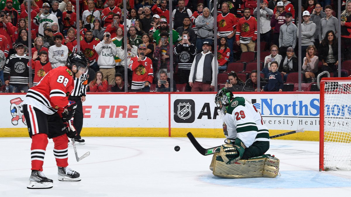 Marc-André Fleury Mocks Hawks’ Toews and Kane After Shootout Saves ...