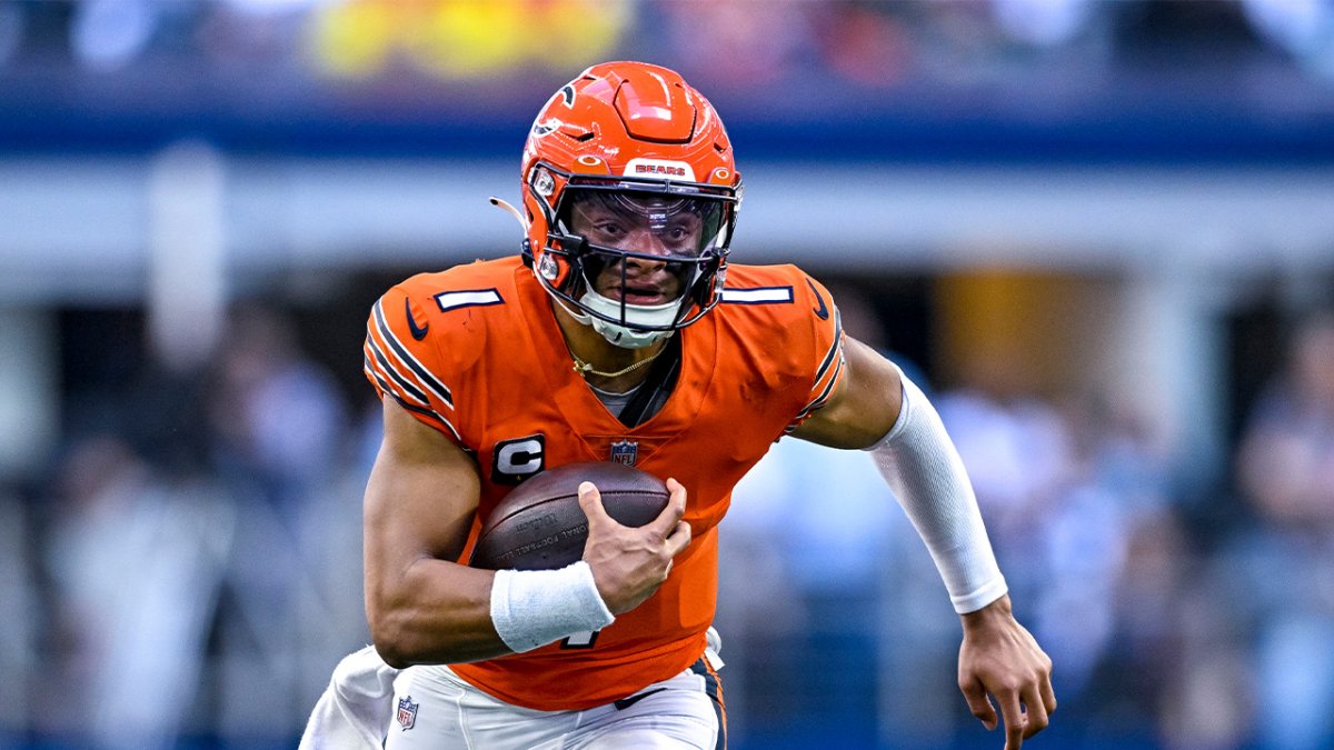 Bears’ Justin Fields Records Fastest Ball Carrier Speed of Week 8 – NBC ...