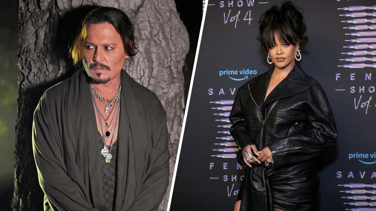Johnny Depp Makes Controversial Appearance in Rihanna’s Fashion Show ...