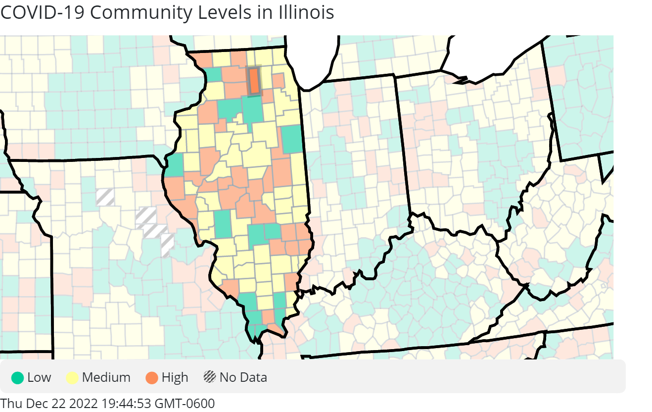 3 Chicago-Area Counties Reach High COVID Alert Level, Masks Recommended ...