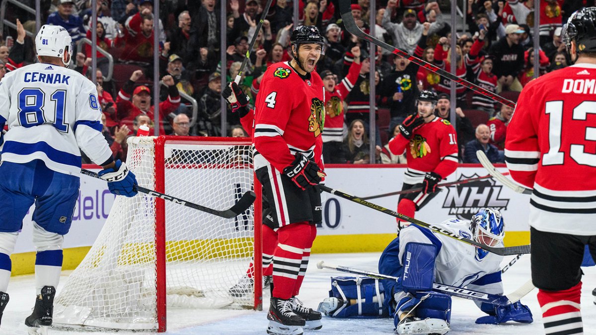 Seth Jones Scores Blackhawks’ First Power-Play Goal by Defenseman in ...