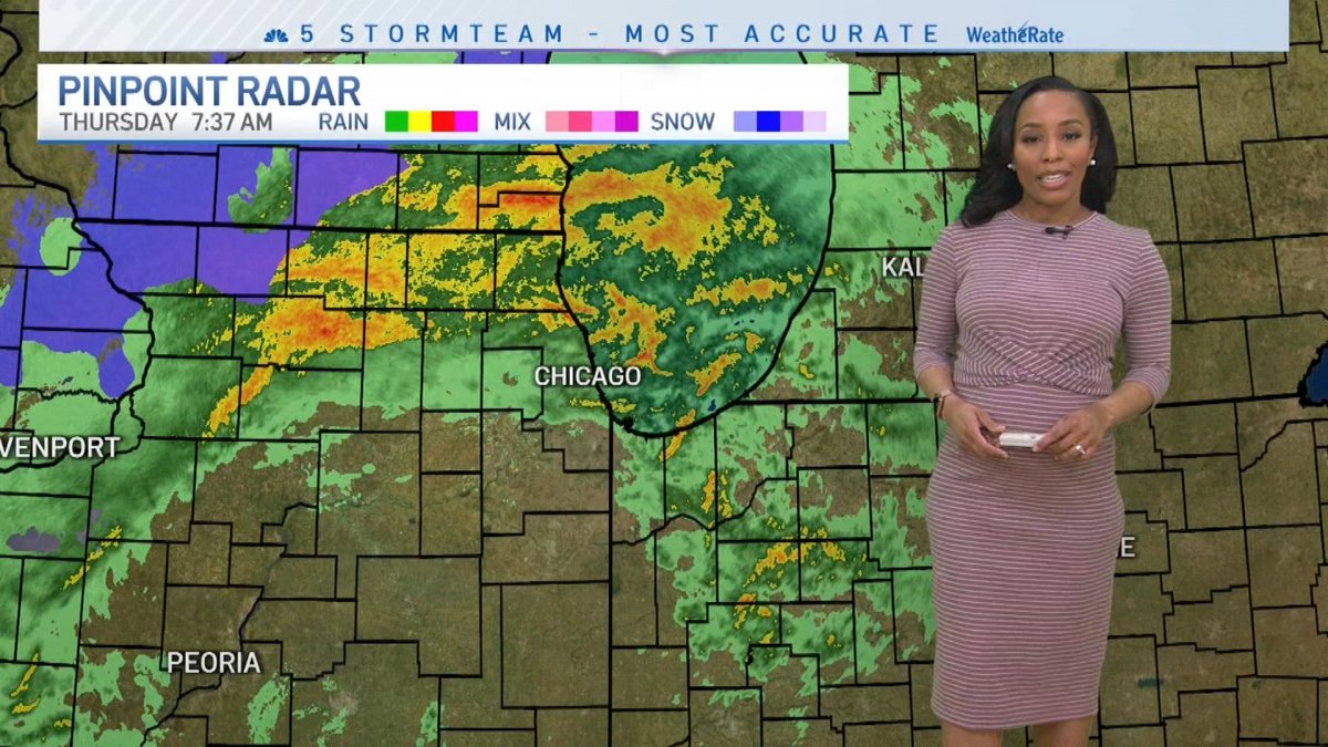 CHICAGO FORECAST: Windy with Showers Thursday – NBC Chicago