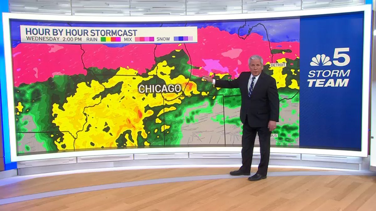 Timeline: What to Expect and When With Upcoming Storm System in Chicago ...