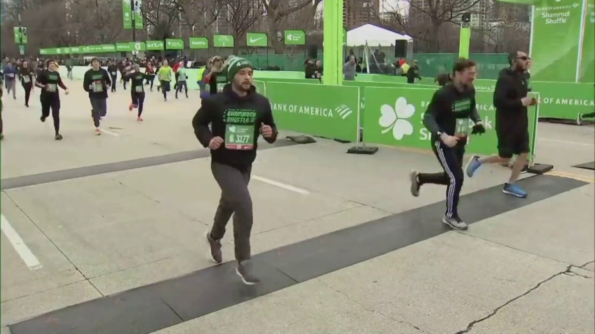 Part 1: 2023 Bank of America Shamrock Shuffle Finish Line – NBC Chicago