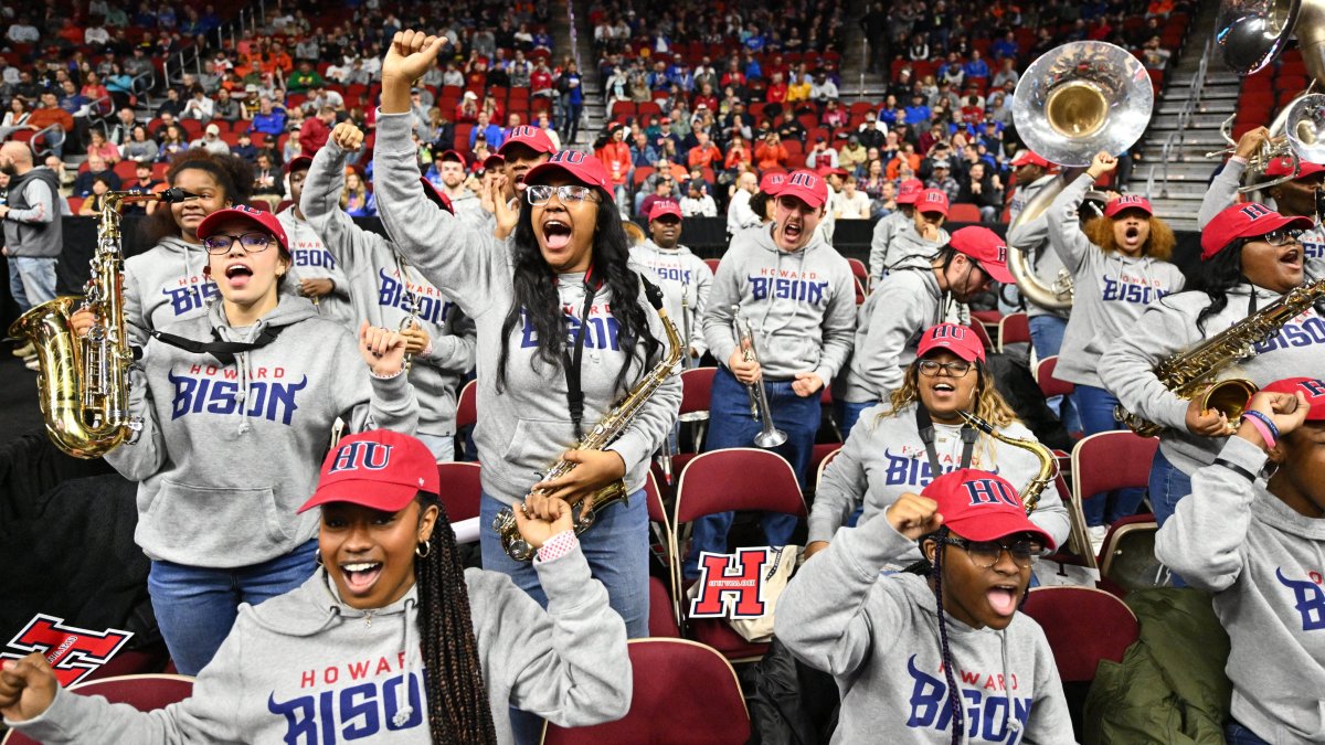 Howard Band Rocks Matching Jordan Shoes at NCAA Tournament Vs. Kansas ...